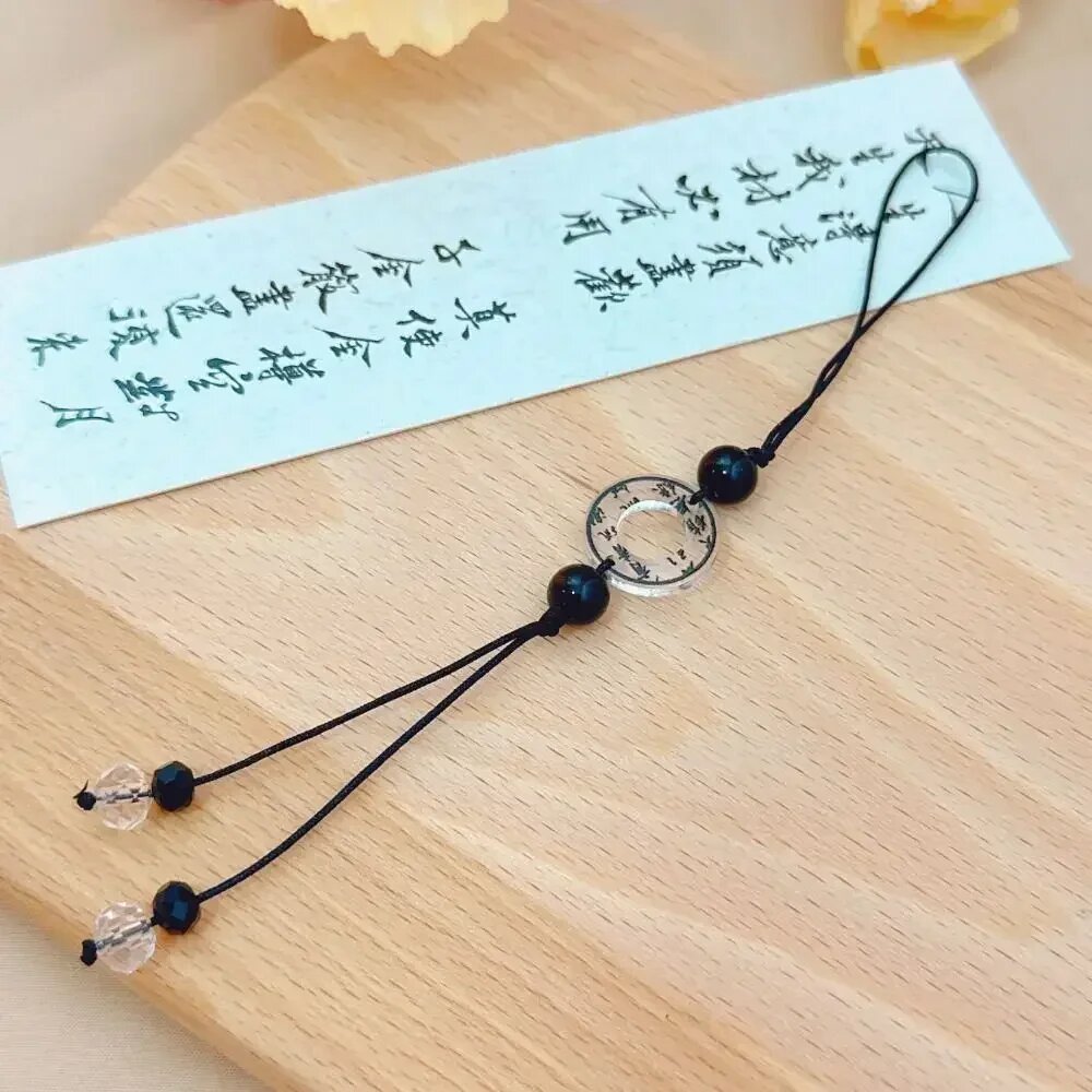 Подвеска-бабочка, брелок для телефона, подвеска «сделай сам», китайский стиль, каллиграфия ручной работы, ремешок для мобильного телефона, анти-потерянный подвесной шнур