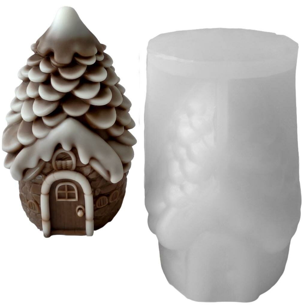 Силиконовая форма «Сосновая шишка», Домик из сосновых шишек J5292