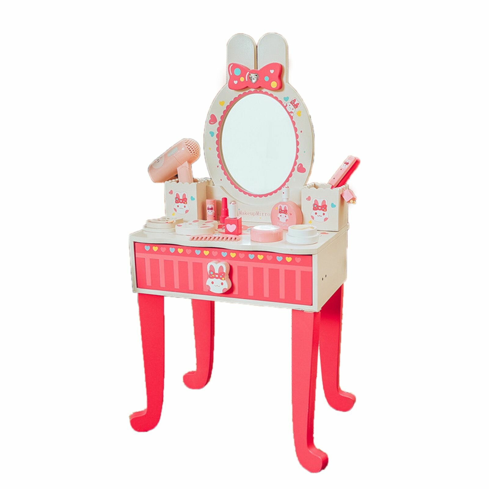Детский столик для макияжа туалетный с ножкой