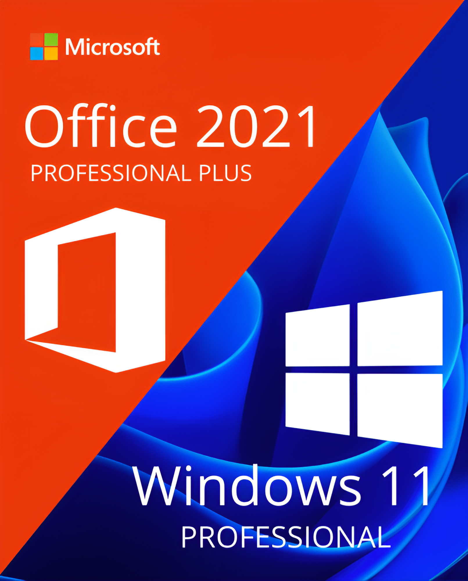 Комплект Ключей активации Windows 11 pro + Microsoft Office 2021pro plus LTSC, на 1 ПК
