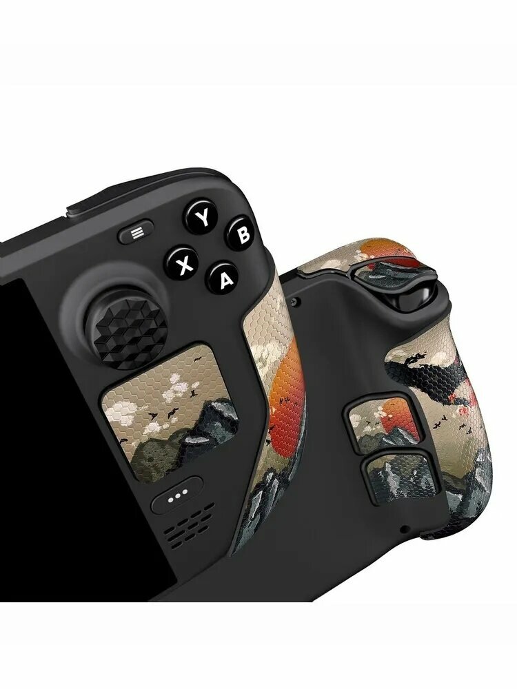 Накладки на ручки для Steam Deck LCD/OLED, противоскользящие, стикеры и колпачки, Восходящее солнце