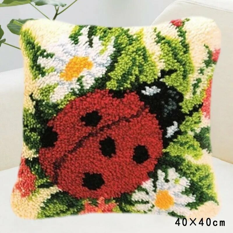 Набор для вышивания, технология ковровой вышивки, 40*40cm, насекомые
