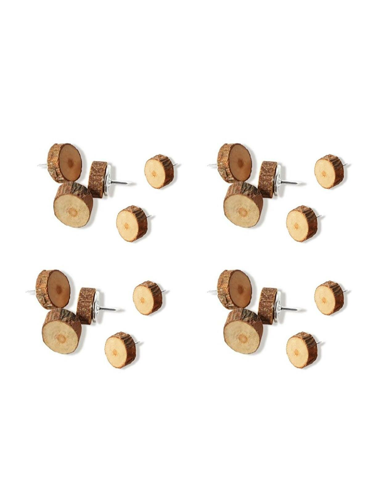 20/40/60 шт Булавок из сосновой щепы Декоративные кнопки Булавки для плакатов Кнопки для большого пальца