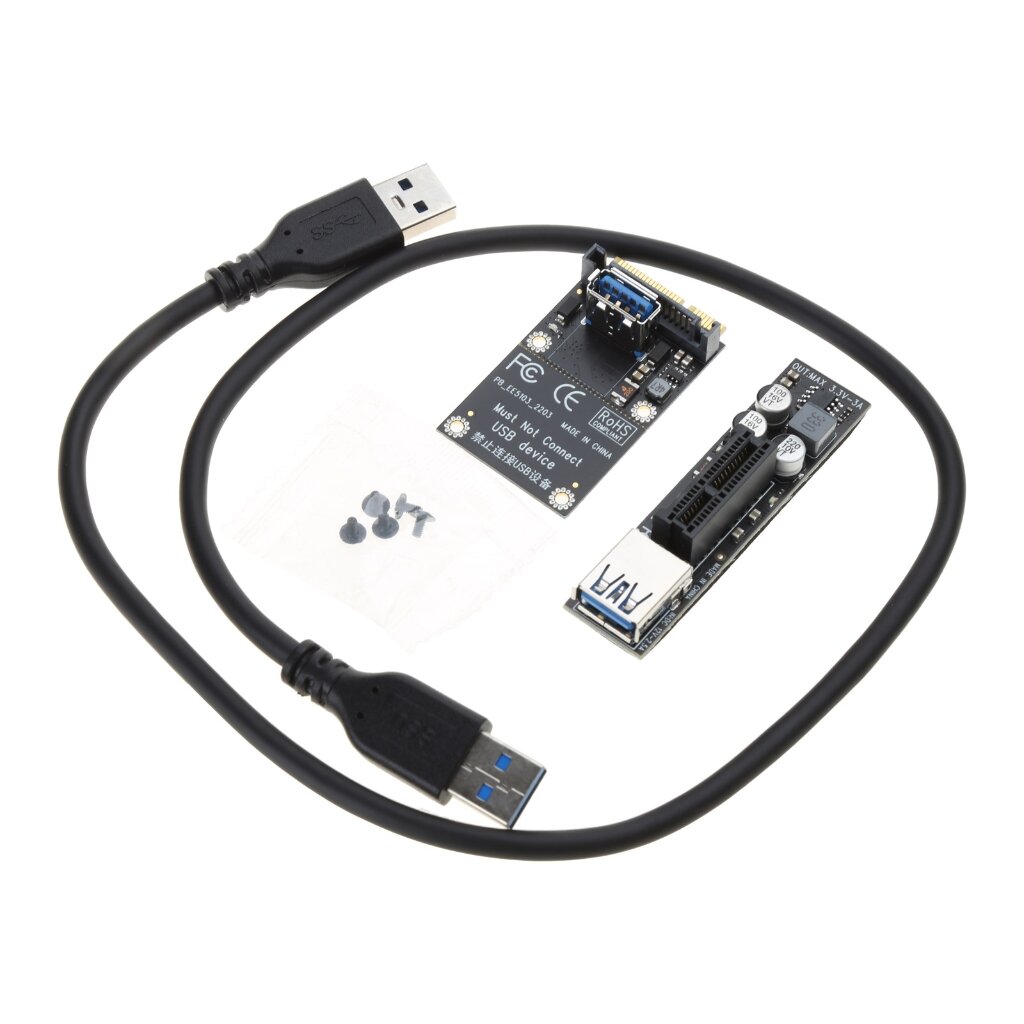 Адаптер порта расширения Mini PCIE для PCI-E X1 Card с разъемом для видеокарты