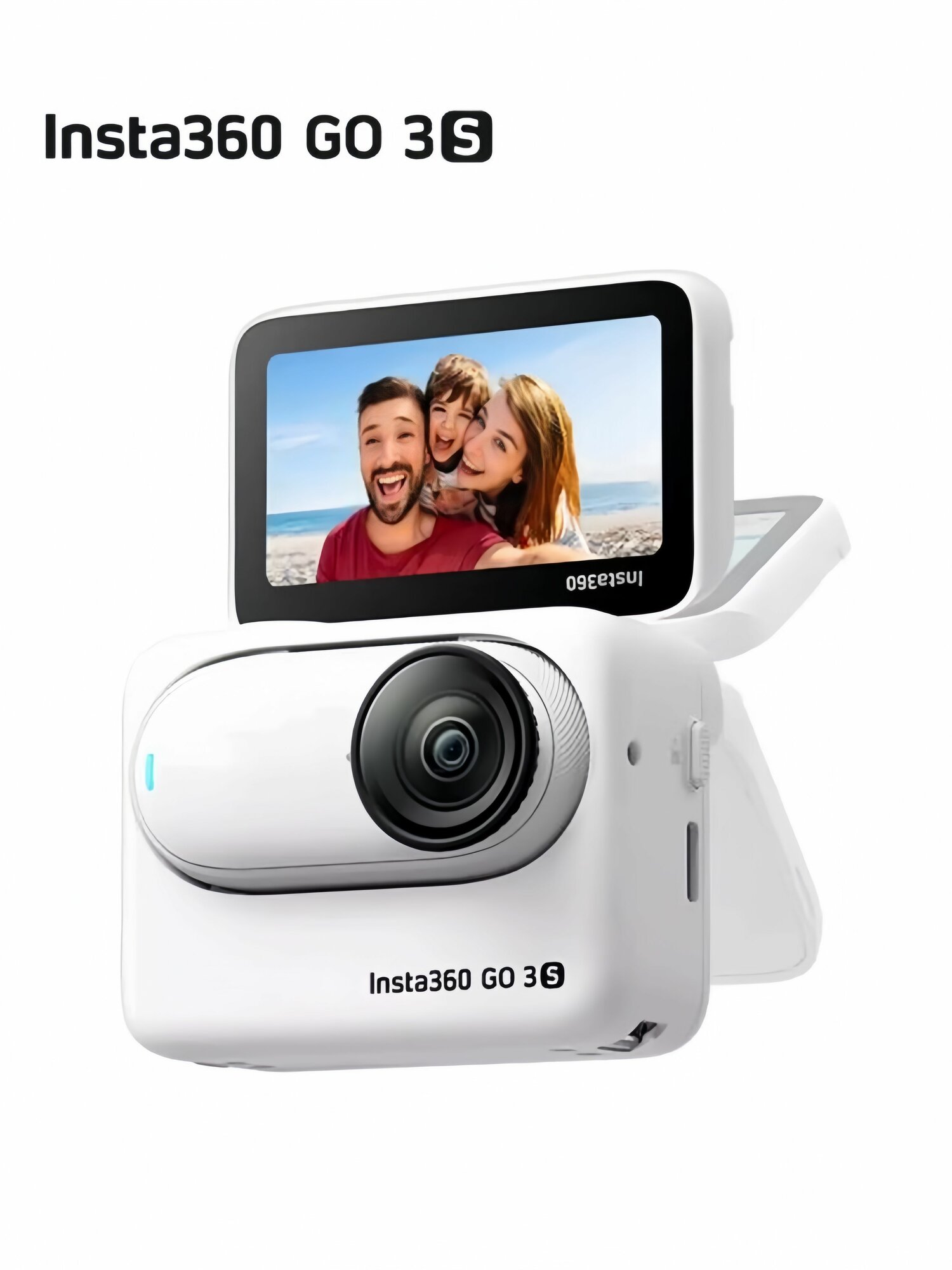 Экшн-камера Insta 360 Go 3S 128gb White, белый, водонепроницаемая