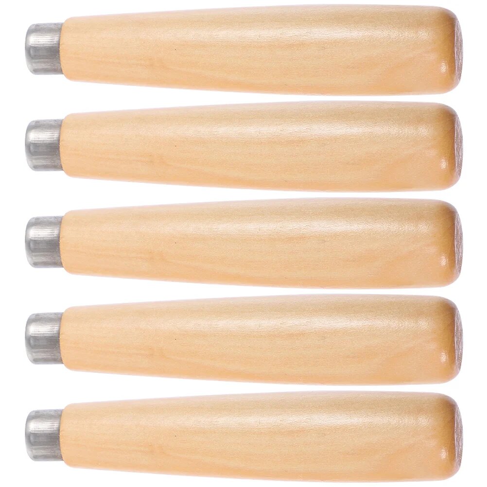 Деревянные ручки для напильников 5 шт.