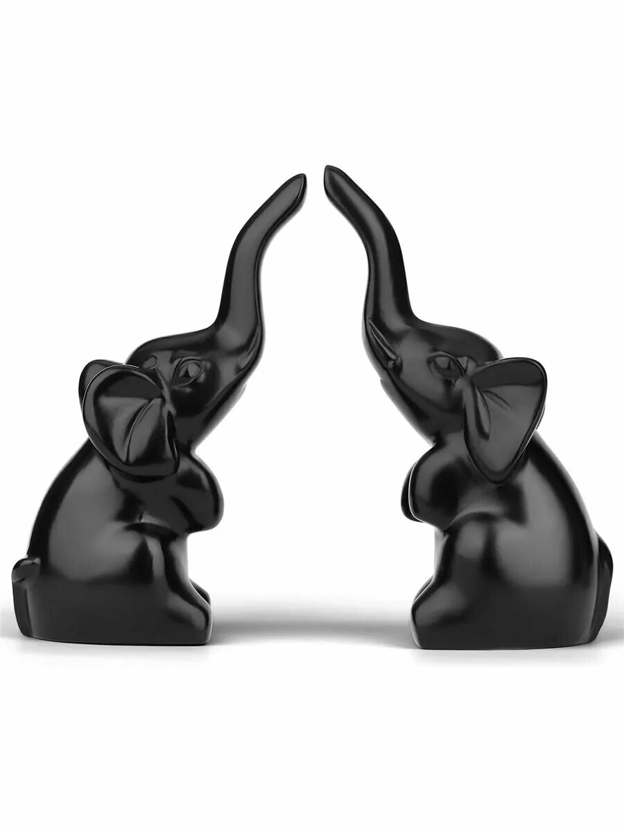 Набор из 2 миниатюрных украшений в виде слонов