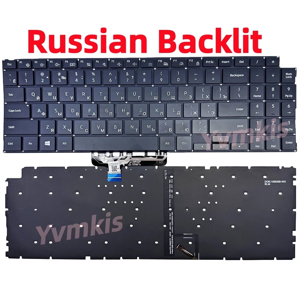 Русская backlit клавиатура XIN-JIMY для Samsung Galaxy Book NP750XDA NP755XDA