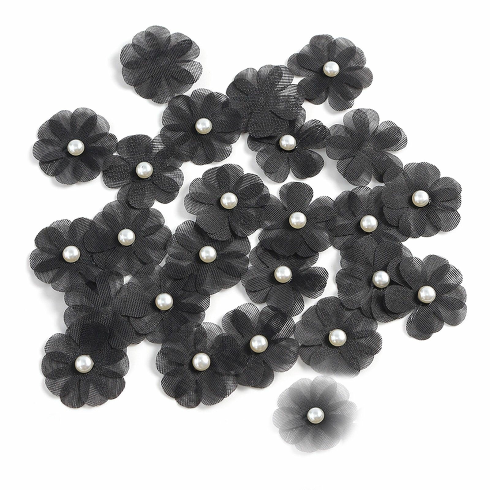 Тканевые цветы Искусственные для украшений волос и свадебных платьев