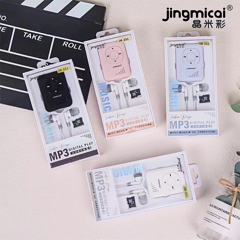 JM251 внешний звук mp3 студент Walkman одноцветный спортивный карточный плеер с картой памяти