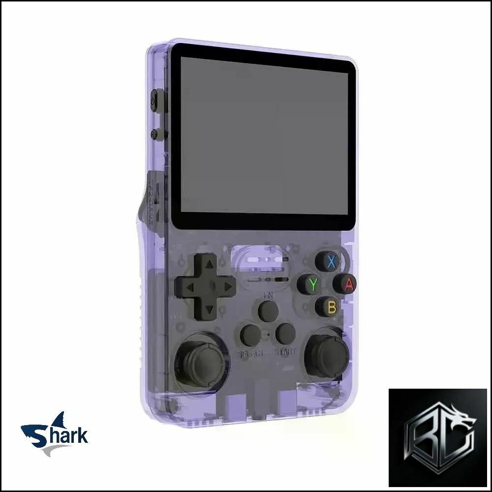 Портативная игровая консоль R36S / Ретро консоль 64ГБ, фиолетовый