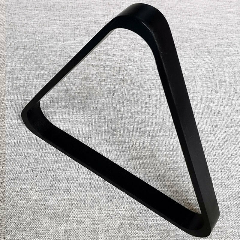 Треугольник для biliardных мячей из цельного дерева, тройник 57,2 мм, рамка для разбрасывания мячей для британской, американской фиансы и девятишарного бильярда (черный)