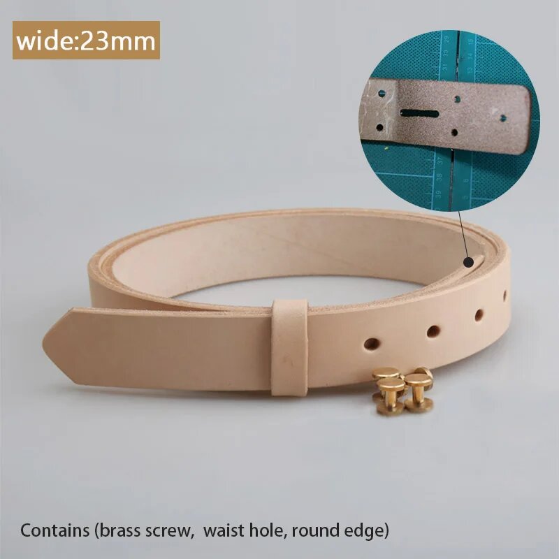 Ремешок из кожи 23мм, 110-120см, Set meal 2.3cm