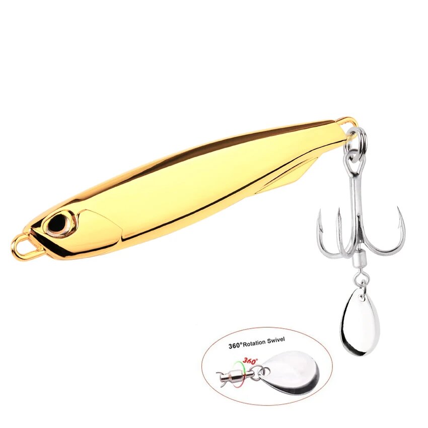 Электроплатированная блесна для морской рыбалки Светло-желтый, 15g-5.9cm, A-With 1 hook