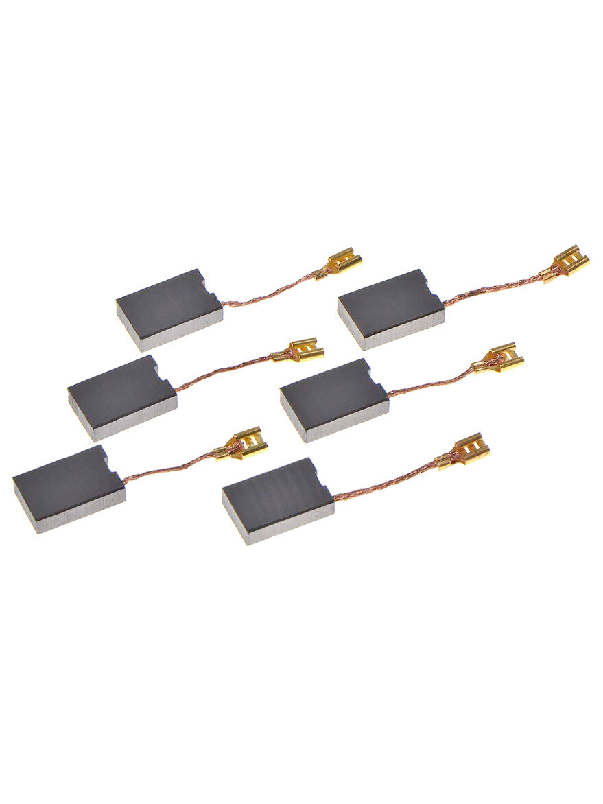 Щетки угольные 7х16,5х25 для болгарки (УШМ) ИНТЕРСКОЛ УШМ-230/2200ЭВ, УШМ-22/230 (sn 355.*), УШМ-230/2100Т (3 комплекта)