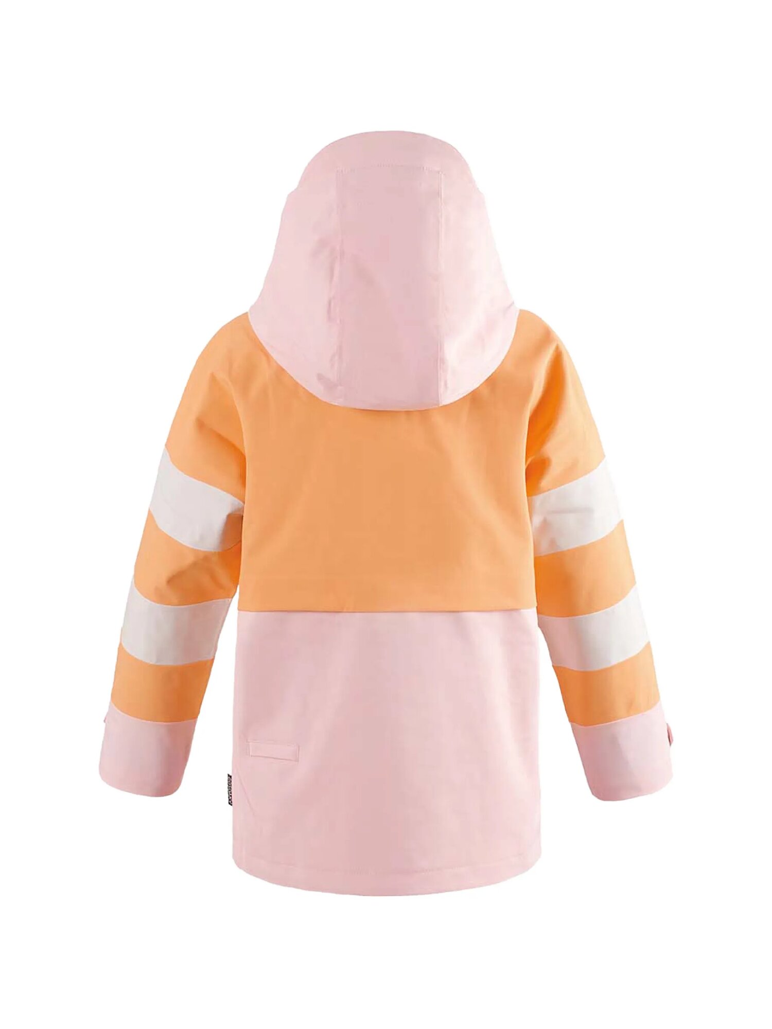 Куртка GOSOAKY Striped hooded jacket, размер 8 лет, coral pink — фото 1