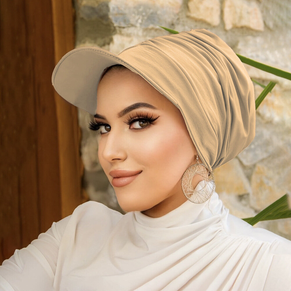 DIY Кепка Европа Америка Тюрбан Лен Плиссе Плетение