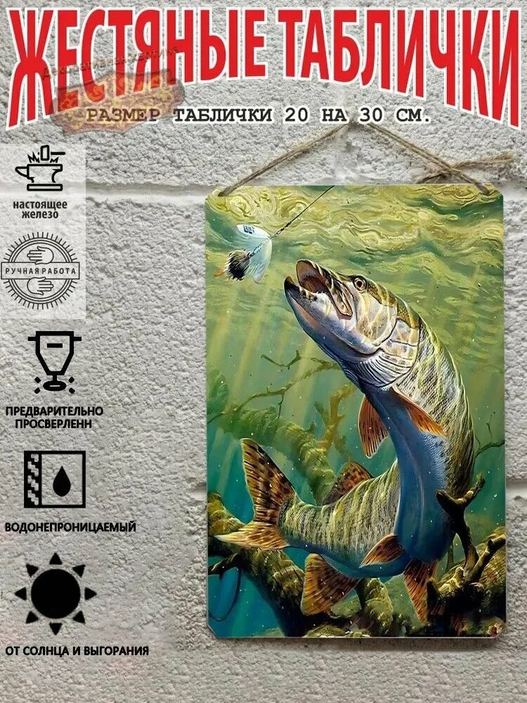 Постеры для интерьера, жестяные таблички рыбалка fly fishing