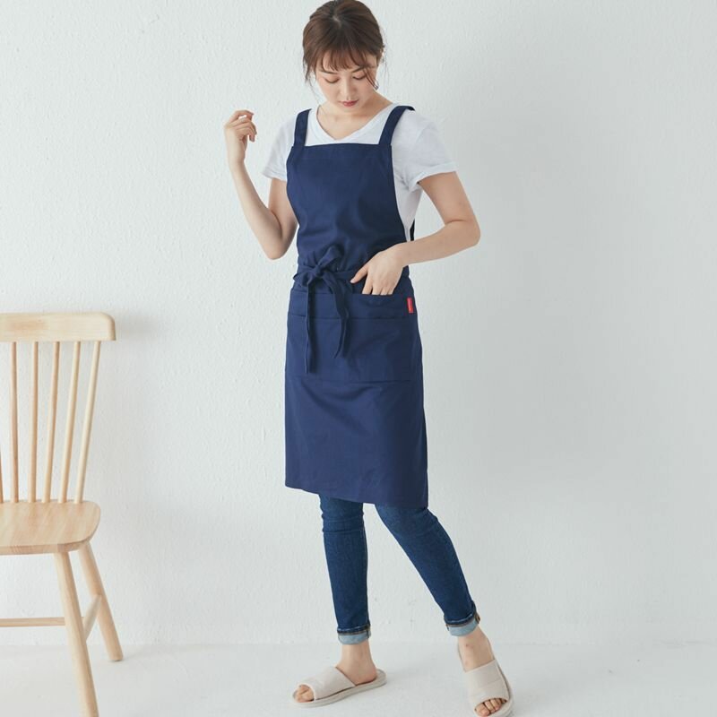 Фартук H-типа, полностью из чистого хлопка, японский стиль, внешняя торговля, Корея, Япония, фартук для дома, прямые продажи от фабрики, в наличии, обработка