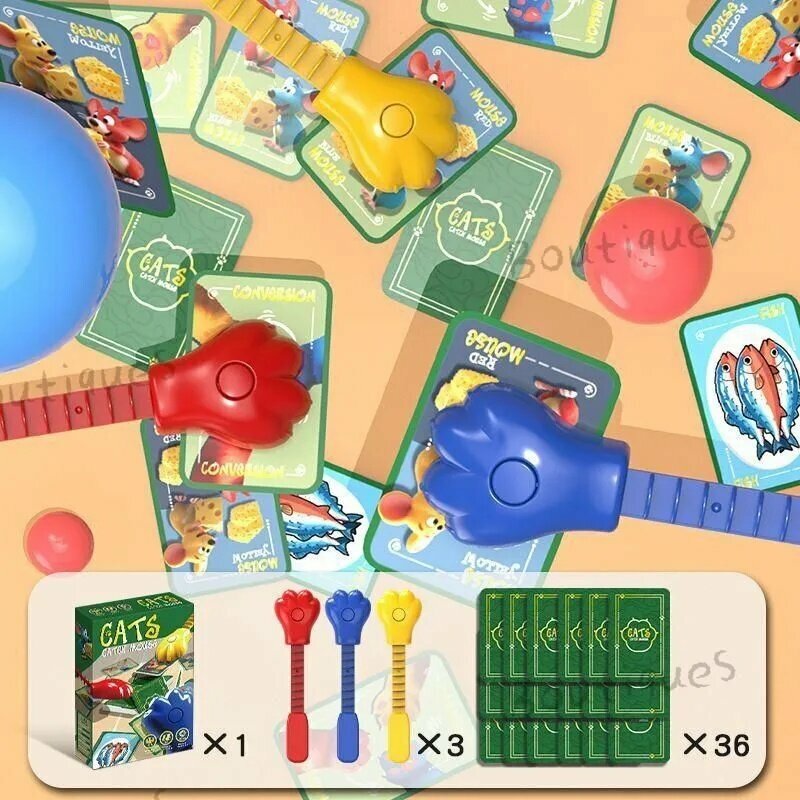 Настольная игра в кошки-мышки, карточная игра для родителей и детей