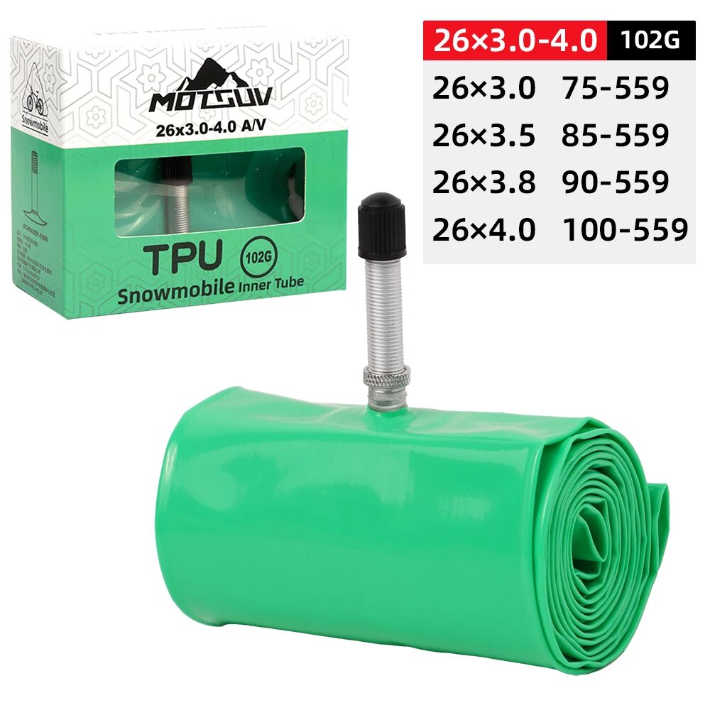 MOTSUV Камера для фэтбайка TPU 20/24/26/27.5/29 X 3.0-4.0 26inch