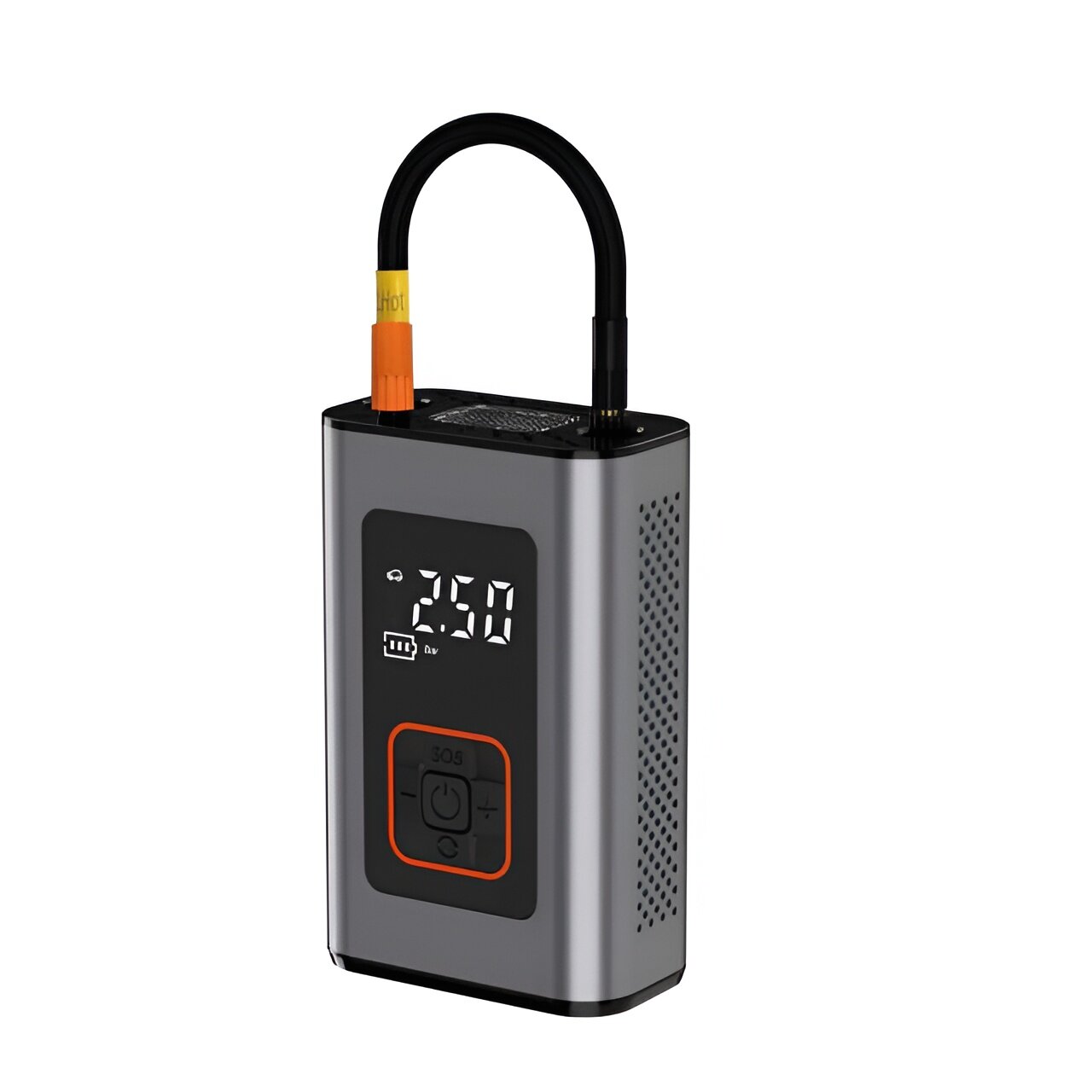 Беспроводной насос для шин автомобиля с цифровым дисплеем и высоким давлением для мотоцикла, велосипеда и мяча