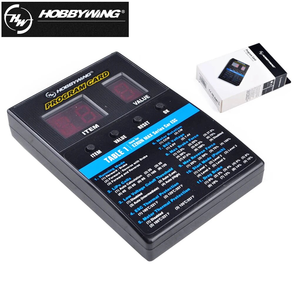 HobbyWing QuicRun 1060 60A/1080 G2 80A Электронный контроллер скорости 1/10 Program Card