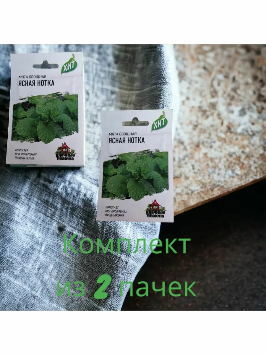 Мята Ясная нотка садовая цв. п 0,05г ХИТ (комплект из 2 пачек) Гавриш