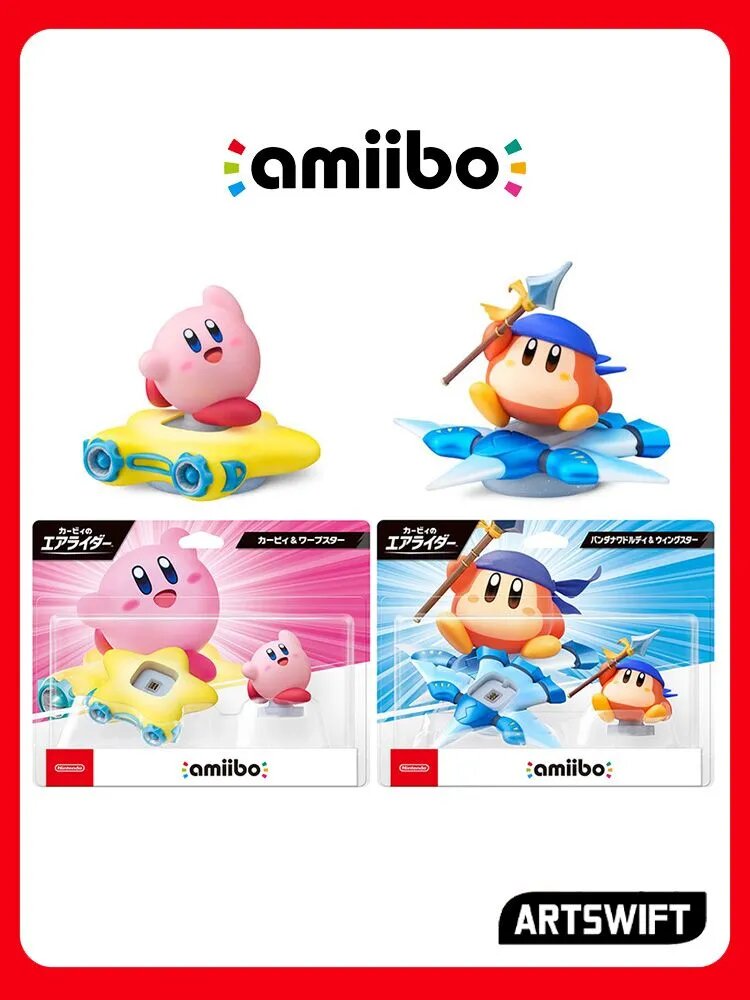 Amiibo Фигурка Kirby + Banda Waddle Dee Winged Star (Kirby Air Riders) Asian Version ARTSWIFT