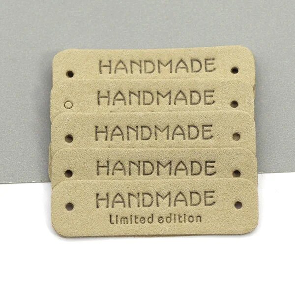 Кожаные этикетки для одежды 20 шт. 01