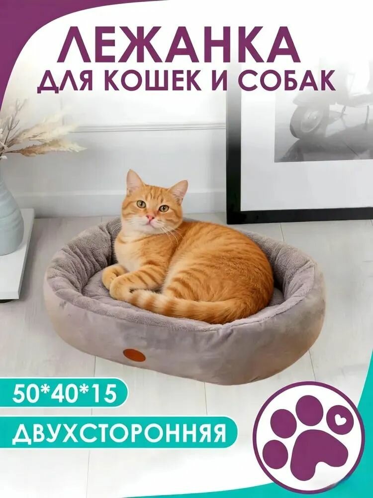 Зимнее квадратное теплое гнездо для сна домашних животных гнездо для отдыха собак Размер 50x40см