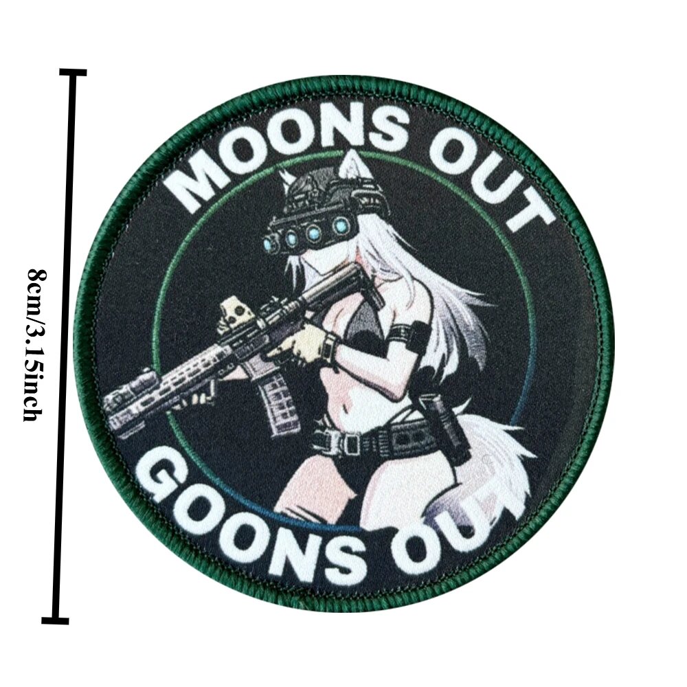 Тактическая нашивка «Moons Out Goons Out»