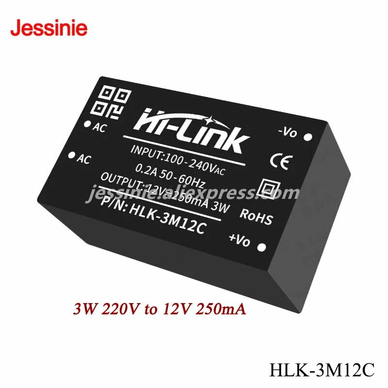 Hi-Link HLK-3M12C 3Вт 220В до 12В 250мА