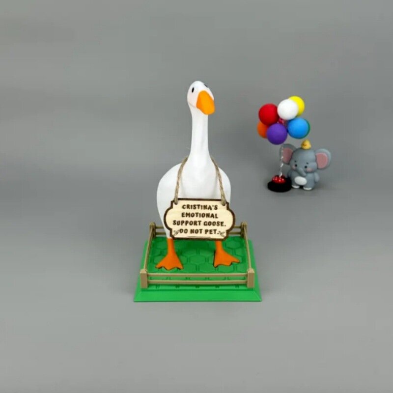 Кросс-бордер новый продукт эмоциональный порт гусь эмоциональный поддержка гусь домашний настольный орнамент 3D печать