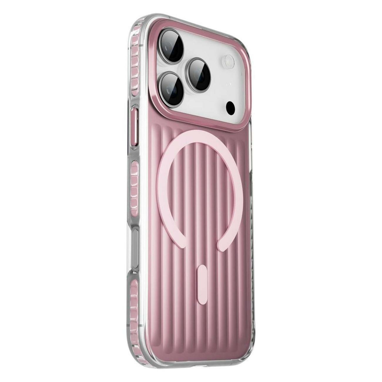 Чехол накладка для iPhone 17 Pro 6.3" Gurdini Ocean Case Metalic розовый