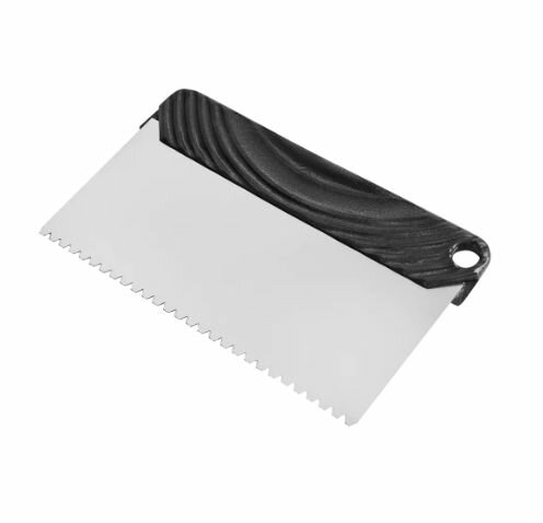 Шпатель зубчатый для клея Интек 10110-200-В3 200 мм, нержавеющая сталь, зуб B3