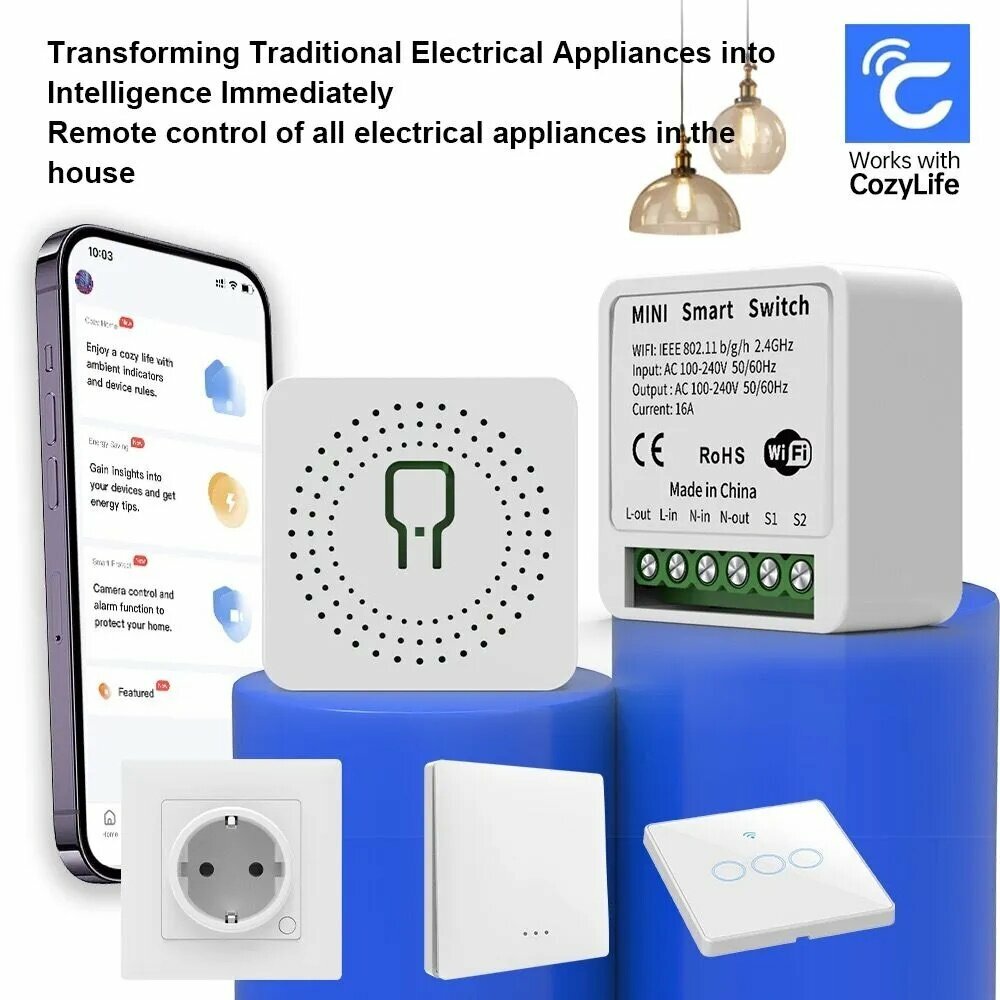 Модуль реле zigbee 2 канала (без нейтрали) RLZBNN02
