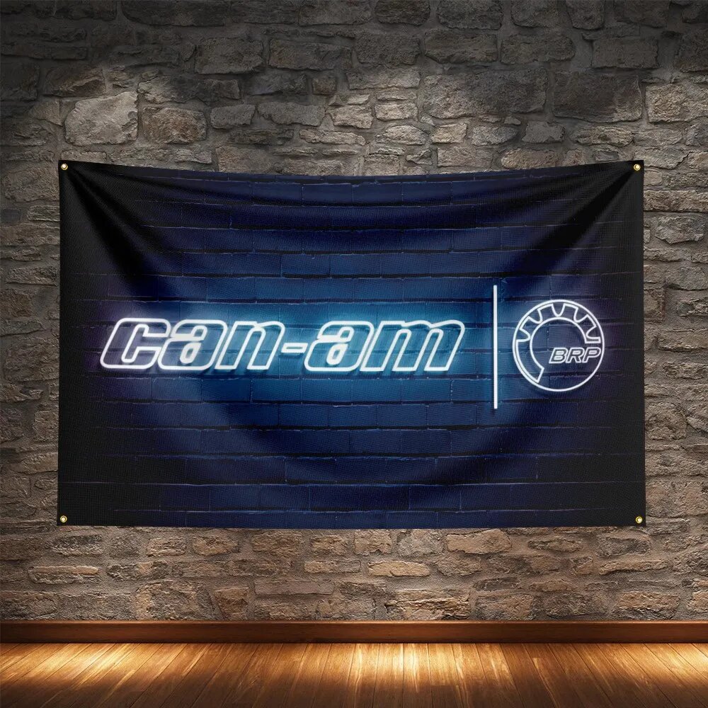 Can-Am Флаг для внедорожника из полиэстера Темно-синий, 90x150cm, FF0017