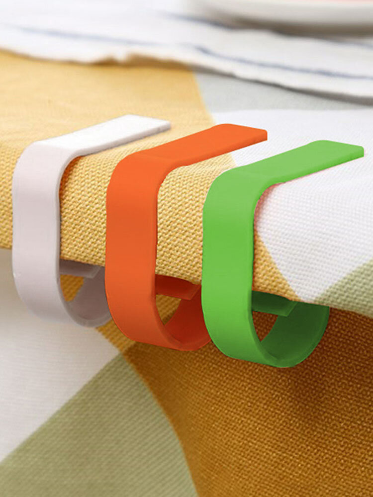 Набор из 10 зажимов для скатерти: антискользящие фиксаторы для стола дома и ресторана