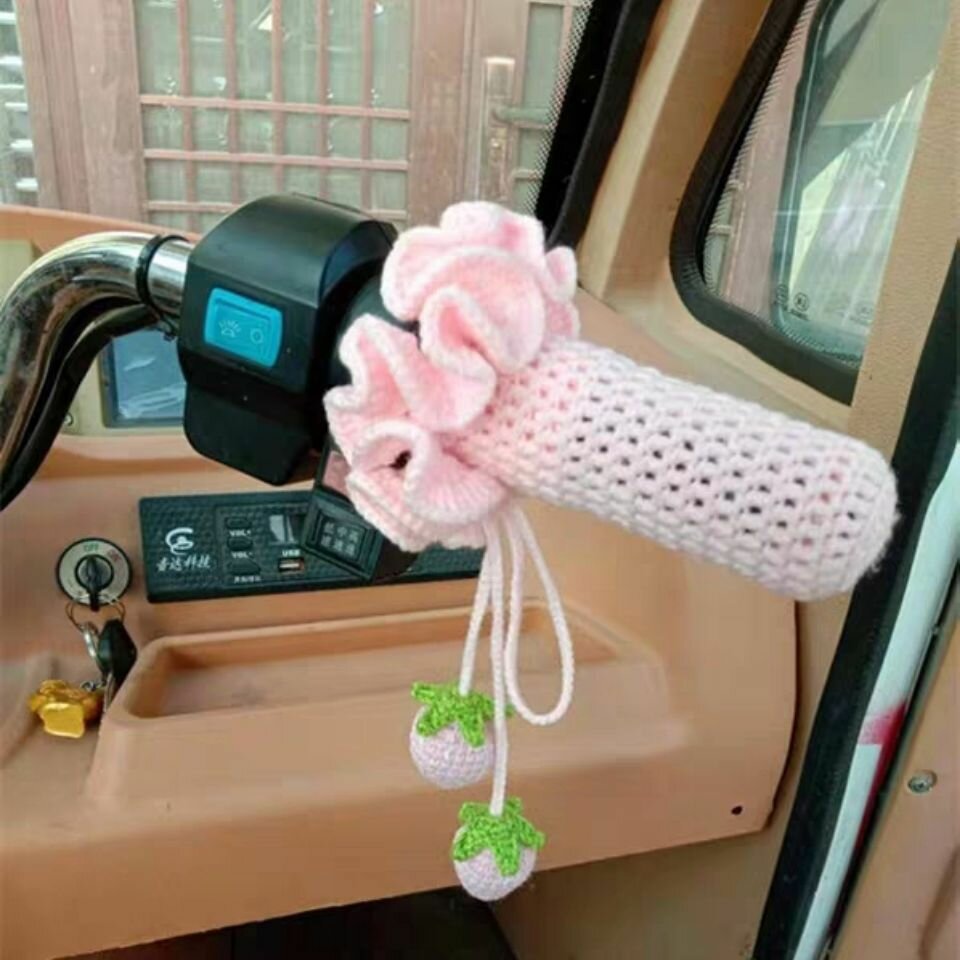 Вязаные вручную шерстяные чехлы на руль для электровелосипедов, трициклов и велосипедов, декоративные чехлы, теплоизоляционные охлаждающие чехлы.