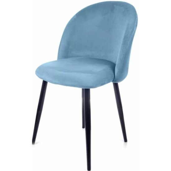 Стул домашний M-group бостон, небесно-серый, чёрные ножки