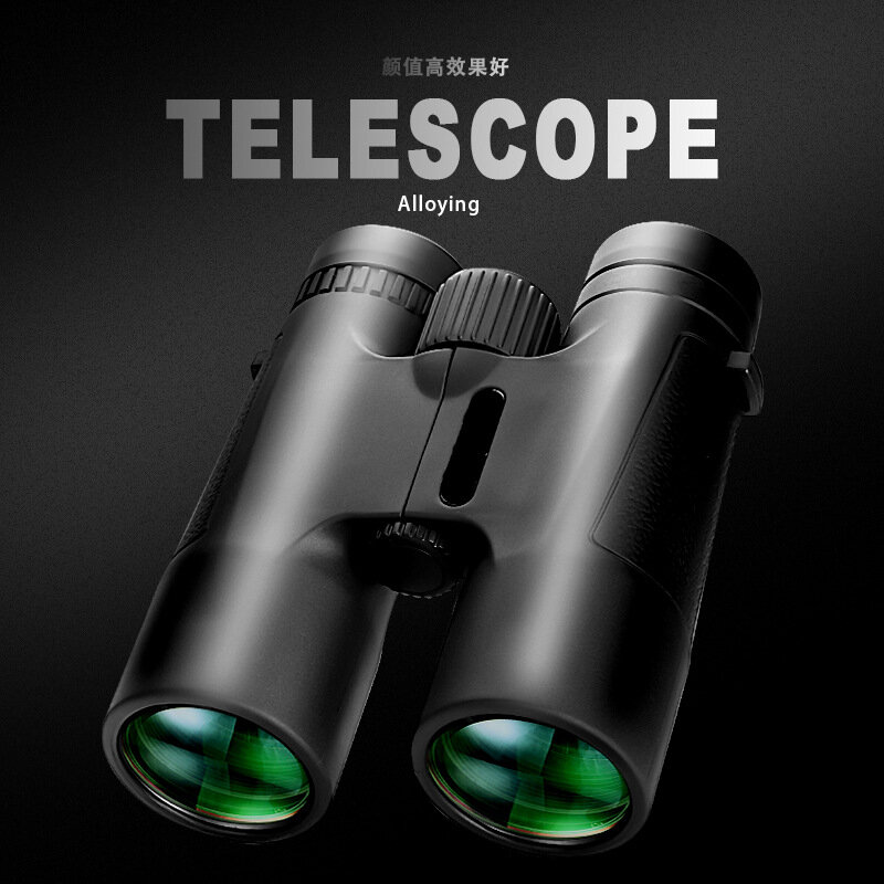 Бинокли Bushnell 10x42 черные высокомощные полнооптические ручные для просмотра спорта концертов и природы
