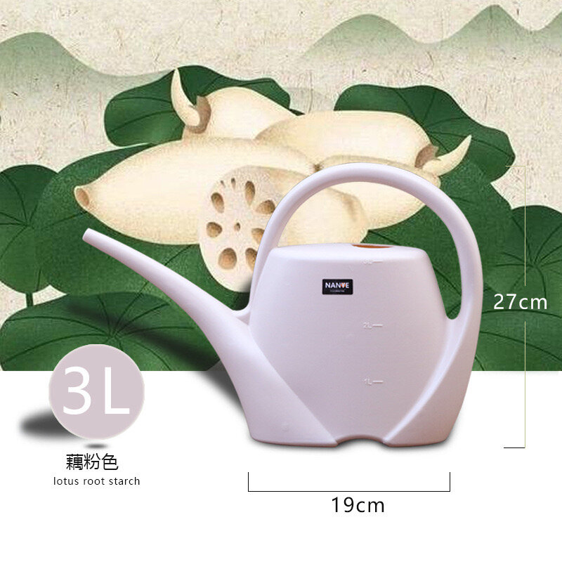 Лейка Idea М-Пластики, для растений и цветов, ПНД, 3л, Розовый корень лотоса