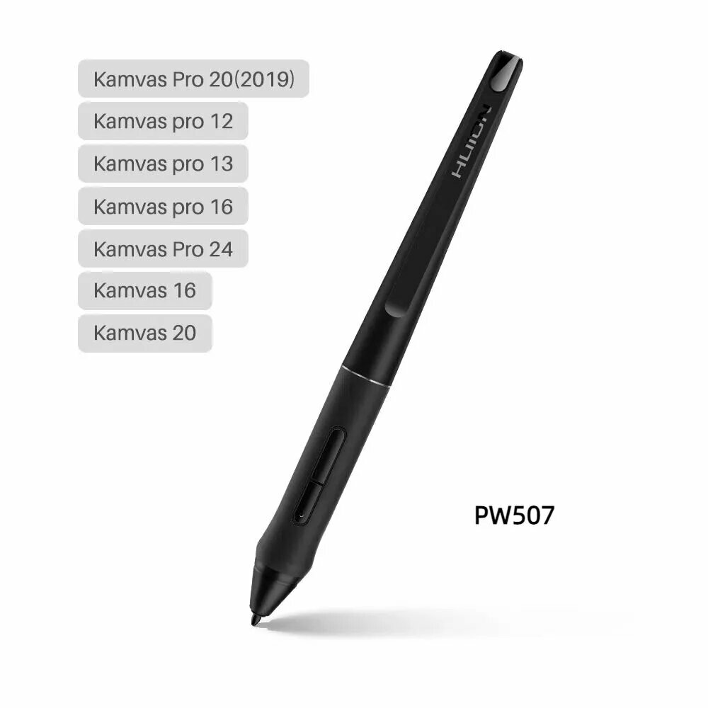 HUION PW507 Drawing Edition Цифровой стилус без батареи с 2 клавишами быстрого доступа для Kamvas Pro 16/13/20 (2019) Монитор планшета для рисования