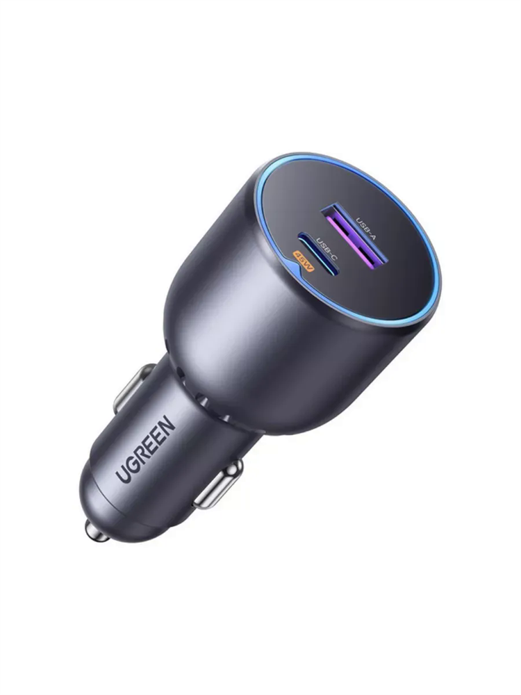 UGREEN Автомобильное зарядное устройство в прикуриватель UGREEN EC701 (35023) 63W 2-Port Fast Car Charger серый