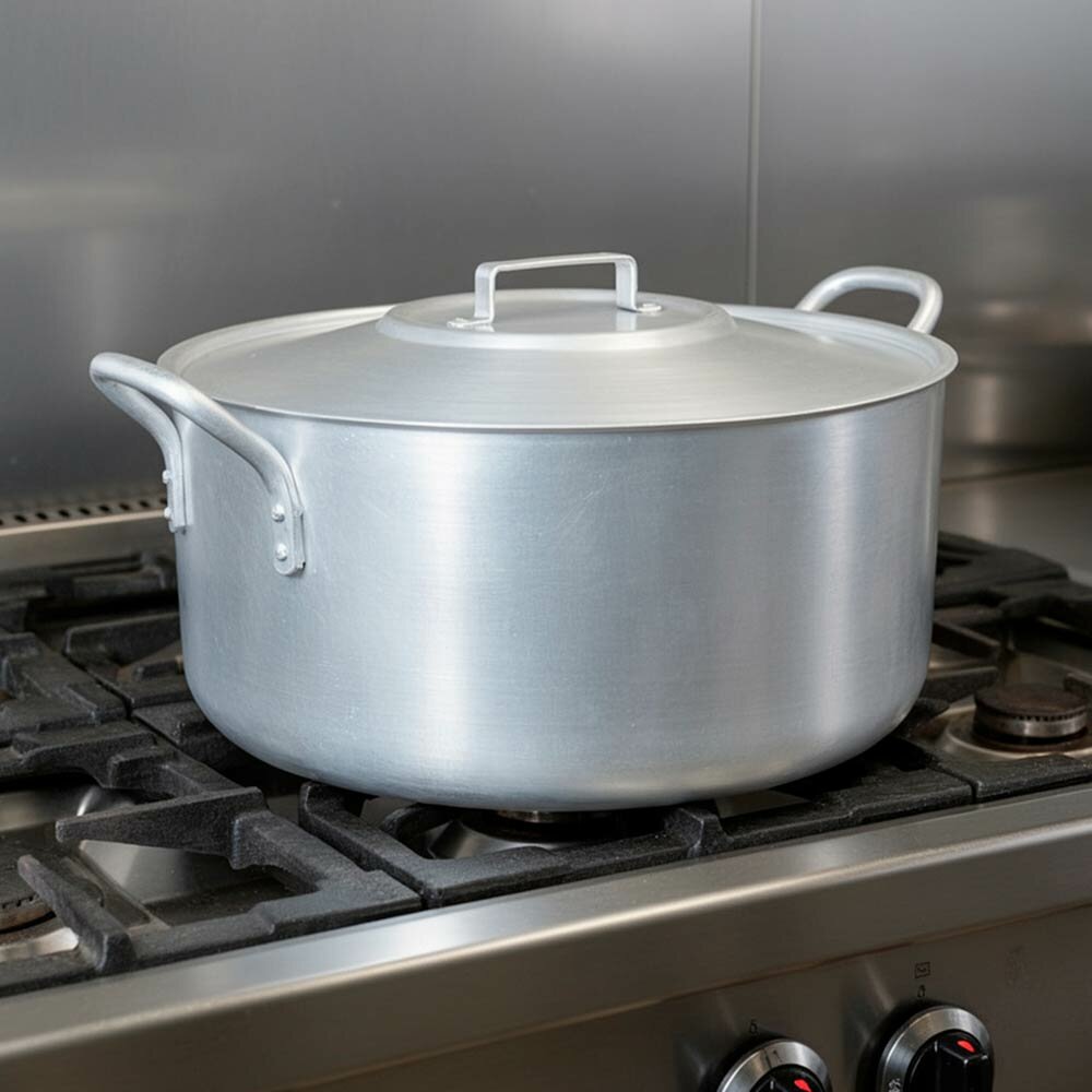 Котел алюминиевый 50л "HoReCa", с металлической крышкой, для общепита и дома