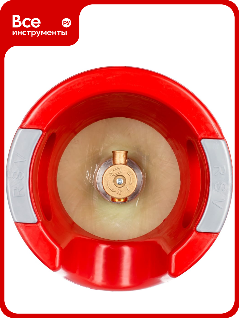 Баллон полимерно-композитный газовый, красный, 12 л (LPG/СУГ) RSV COMPOSITE RSV12RED, Строительство, промышленность и т