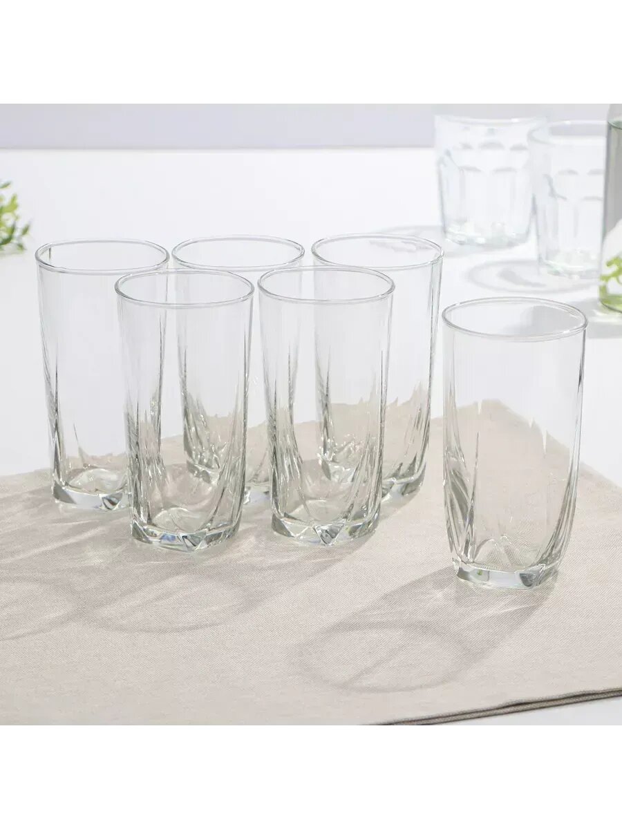 Набор стеклянных высоких стаканов Luminarc EIFFEL, 350 мл, 6