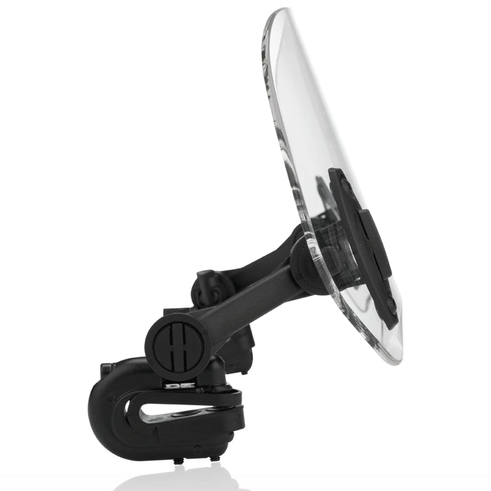 Ветрозащитный экран для мотоцикла, регулируемый зажим на удлинителе ветрового стекла, универсальный для мотоцикла, скутера ADV, дымчато-серый, 28,5×11 см