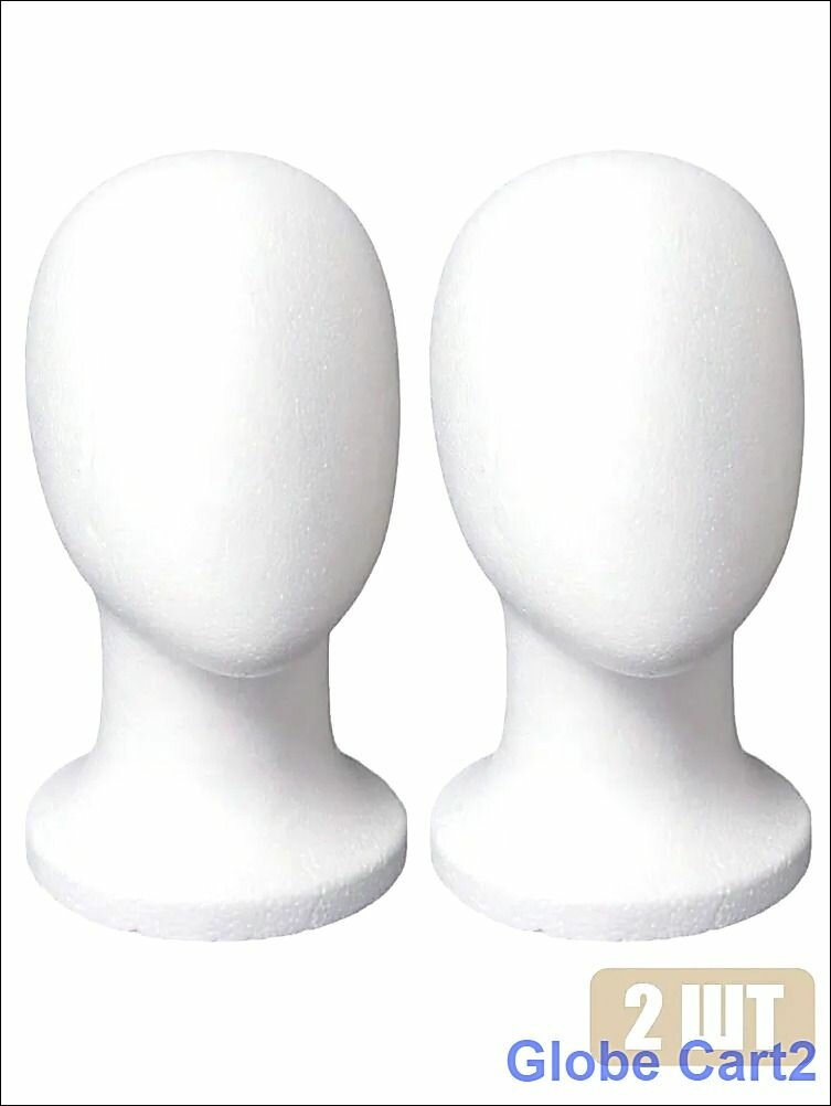 Женский пенопластовый манекен, 2 ШТ модель головы, шляпа, парик, стойка, белый